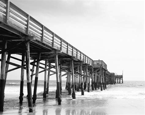Balboa Pier Newport Beach Photography Print Black And White Bedroom