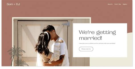Our Story Wedding Website Examples