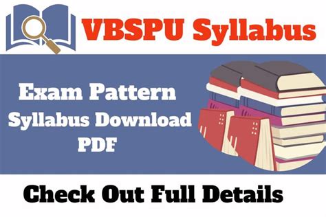 Vbspu Syllabus 2023 Pdf Ug And Pg 1st 2nd 3rd Year Topics Download