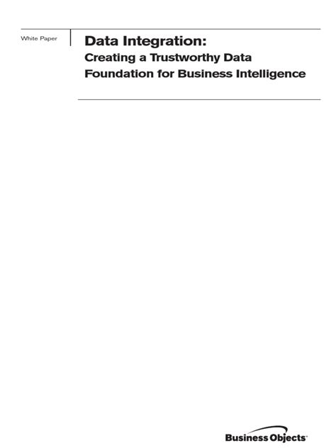 data integration pdf data warehouse business intelligence