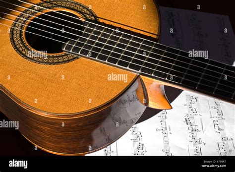 Classical Guitar Made By Spanish Luthier Manuel Contreras Resting On