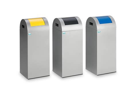 Recyclable Material Container In Sheet Steel Self Extinguishing 60