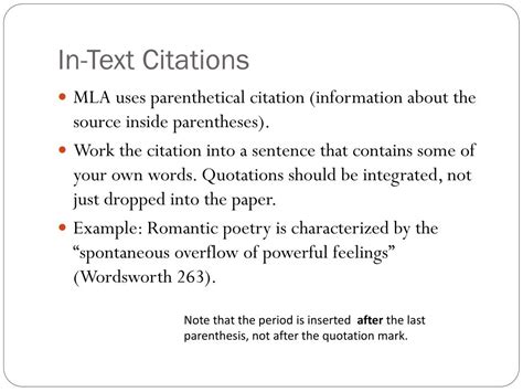 PPT MLA Format PowerPoint Presentation Free Download ID