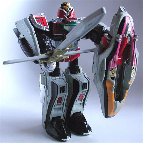 2001 Power Rangers Time Force Deluxe Megazord Mode Red Blue Jet Mode