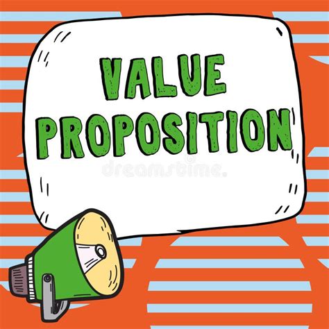 Conceptual Display Value Proposition Business Idea Service Make