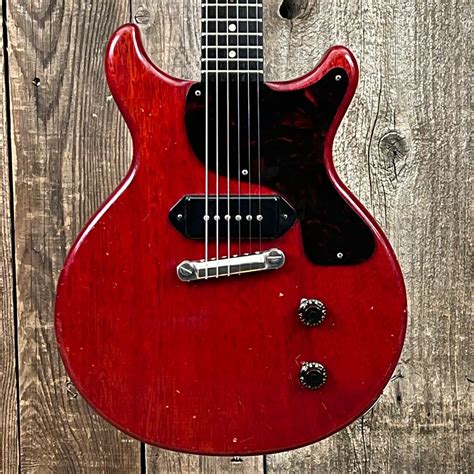 1960 Gibson Les Paul Jr Double Cut Cherry Guitars Electric Solid