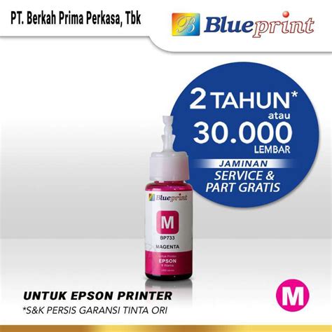 Promo Tinta Epson Original Blueprint Refill Printer Epson L L L L Ml Varian