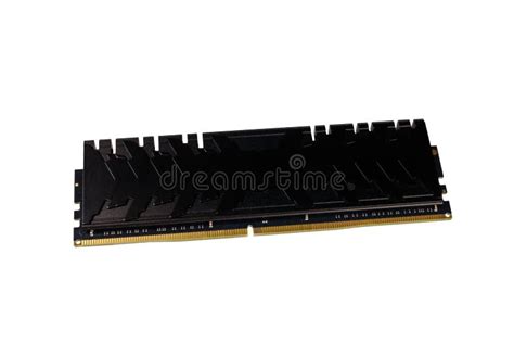 Modern Random Access Memory DDR4 Module Isolated On White Background