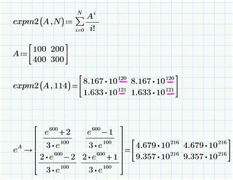 Solved Matrix Exponential Function Via Taylors Series Ptc Community