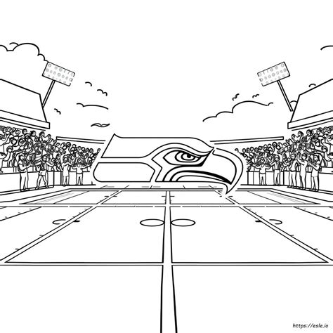 Seahawks Coloring Pages Nfl Logos Printable Coloring Pages Seattle