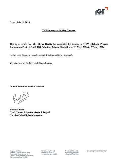 Dhruv Bhatia On Linkedin Internshipcompletion Roboticprocessautomation