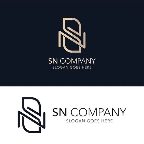 Premium Vector Letters S And N Monogram Logo Design