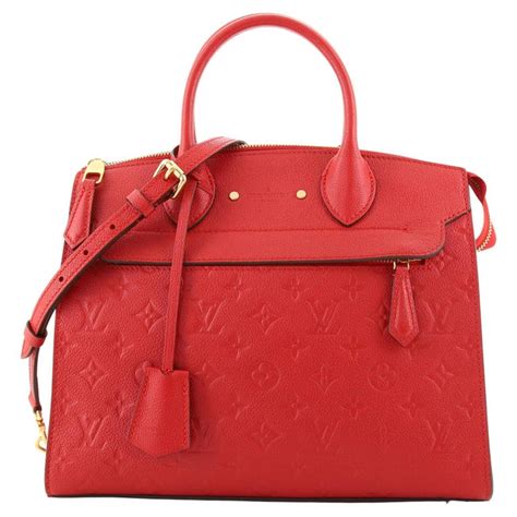 Louis Vuitton Pont Neuf Handbag Monogram Empreinte Leather Mm For Sale