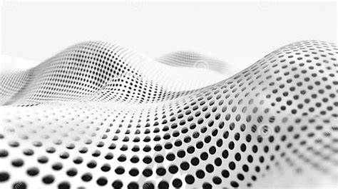 Abstract Digital Wave Particle Futuristic Point Wave Big Data Abstract Wave In White