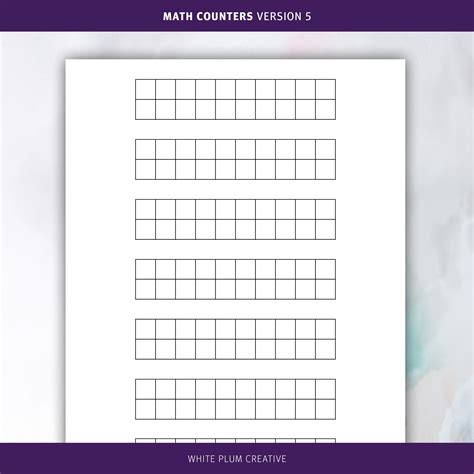 Math Counters Early Elementary White Plum Creative