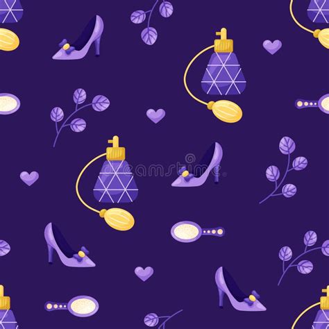 Shoes Seamless Pattern Illustration Background Stock Illustrations