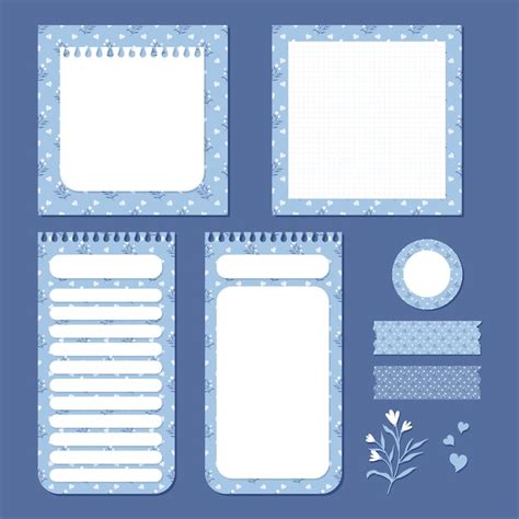 Notepad Set Vectors And Illustrations For Free Download Freepik