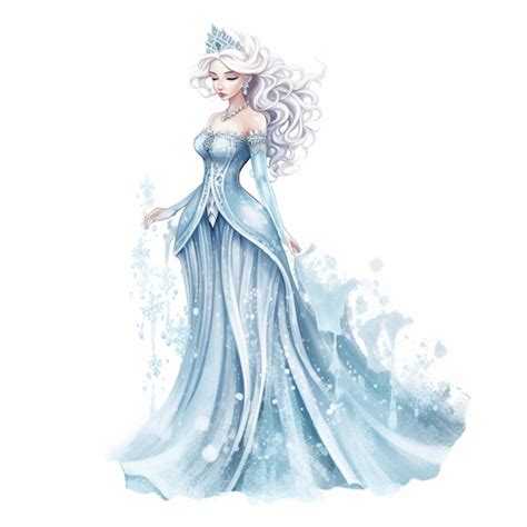 Premium Photo A Watercolor Illustration Of A Woman In A Blue Dress