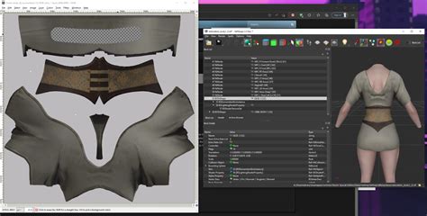 Help With Gimp And Removing Parts Of A Dds Texture Files Deze Clothing Set Skyrim Technical
