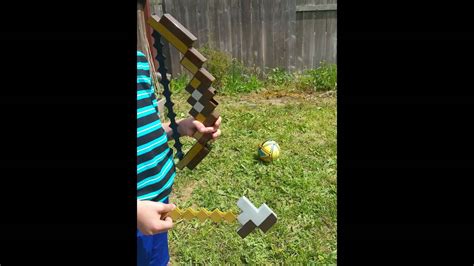 Awesome Minecraft Bow And Arrow Toy Demo Youtube
