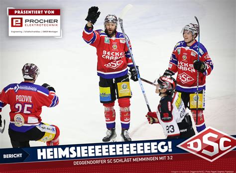 Last Minute Sieg Curtis Leinweber Schießt Den Dsc Zu Drei Punkten Deggendorfer Sc