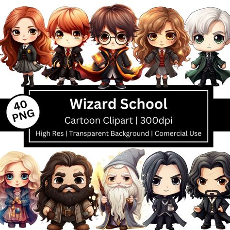 Magic Wizard Clipart Wizards Cute Personajes Cartoon Wizard School