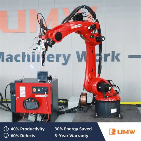 Heavy Duty Cnc Welding Robot 6 Axis Industrial Robotic Welder With