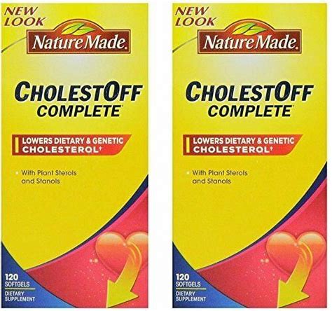 Nature Made Cholestoff Complete Softgels 120 Count 2 Pack