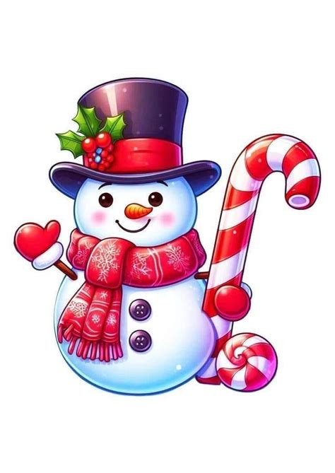 Snowman Decor Clipart Christmas Snowman Art Christmas Cartoon Characters