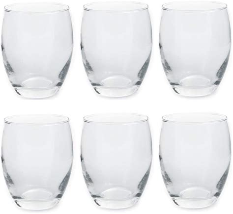 Gk Global Kitchen Water Juice Tumblers Drinking Glasses Set Of 6 350ml