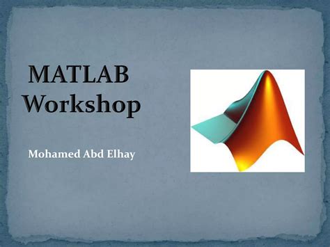 Matlab Workshop Ppt