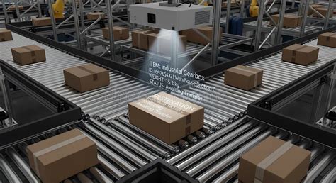 Automated Warehouse System Tracks Packages On Conveyor Belts Using