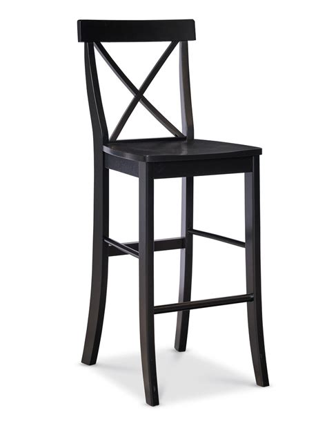 Dining Essentials 30h X Back Stool In Black John Thomas Furniture