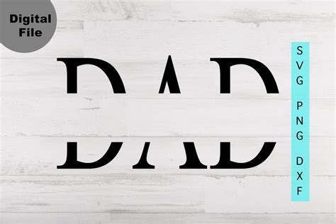 Split Dad Monogram Svgpngdxf File Split Dad With Names Svg Split