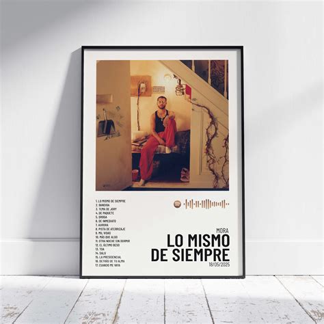 Lo Mismo De Siempre Poster Digital álbum Mora Urban Sound Prints