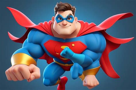 Premium Photo Superhero Cartoon Character Illustration