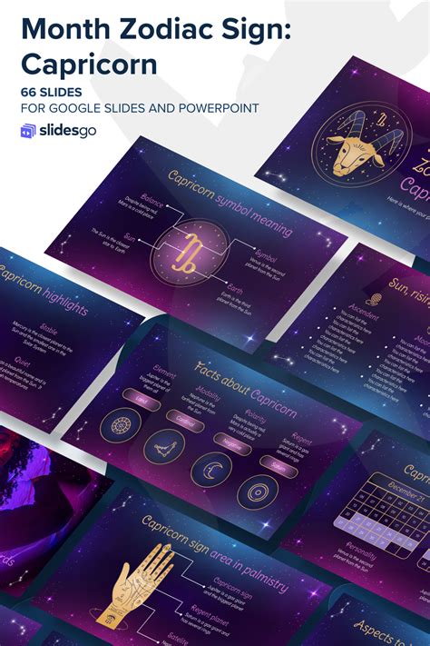 Month Zodiac Sign Capricorn Google Slides Powerpoint Artofit