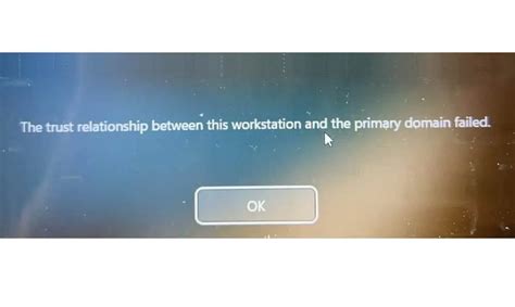 วิธีแก้ปัญหา “the Trust Relationship Between This Workstation And The Primary Domain Failed” ใน