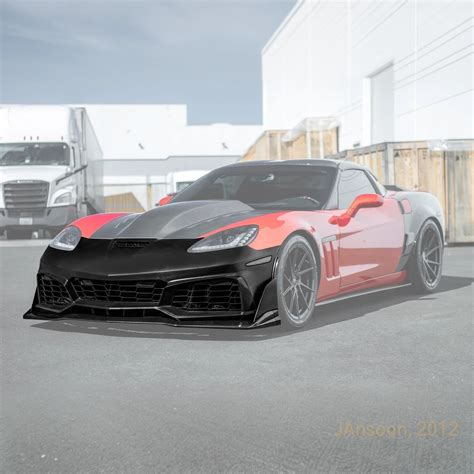 Eos Zr1 Front Bumper Conversion Kit 05 13 C6 Corvette Gs Z06 Zr1