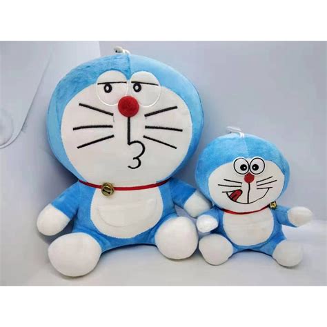 1 Set 2pcs Doraemon Stuff Toy Hug Plush Stuffed Toy Characted T Set 30cm And 7 Inches