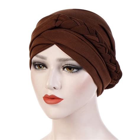 Funuony Hijab Chemo Cancer Beanies Turbans Hats Skull Caps Twisted Hair