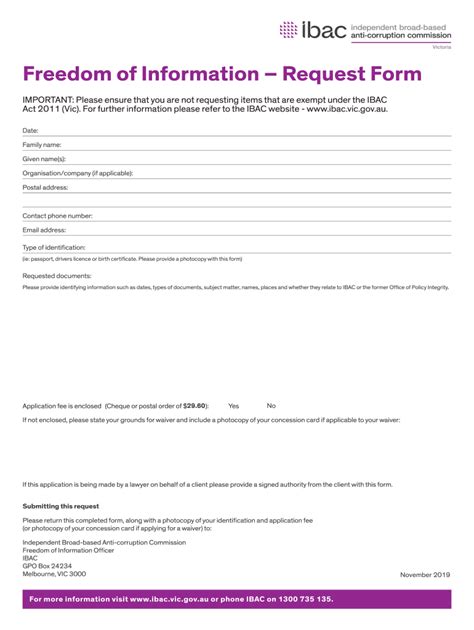 Fillable Online Foi Application Form Fax Email Print Pdffiller