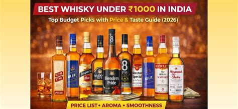 Best Whisky Under Rs 1000 In India Top Budget Picks With Price And Taste