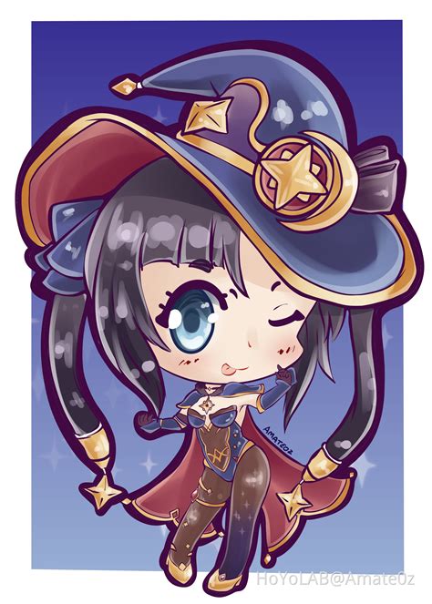 Chibi Mona Genshin Impact Hoyolab