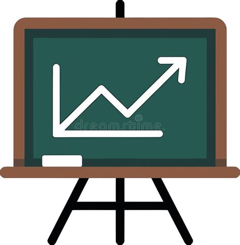 Upward Trend Chart On Chalkboard Business Growth Statistics
