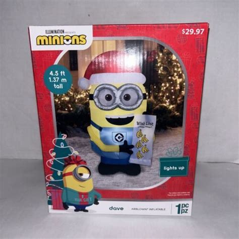 Minions Dave 45ft Lighted Christmas Inflatable Airblown Indoor Outdoor