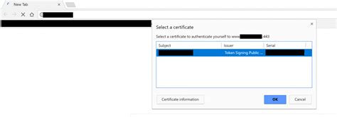 Ssl Select Certificate To Authenticate Yourself With Generalwindows