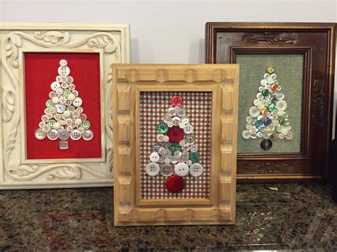 Christmas Button Art Ideas