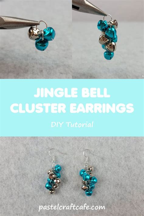 Jingle Bell Cluster Earrings Tutorial Diy Christmas Earrings