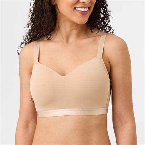 Emerson Womens Wirefree Bra Almond Size 16c Big W